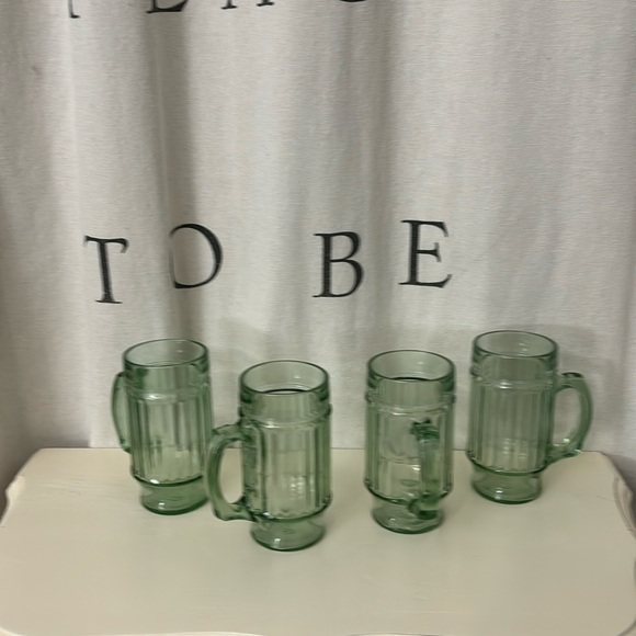 Anchor Hocking | Dining | Vintage Anchor Hocking Beer Mugs Set Of 4 ...